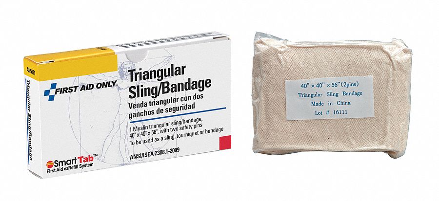 Triangular Sling, Box, Non-Sterile, Muslin, Includes (1) Triangular ...