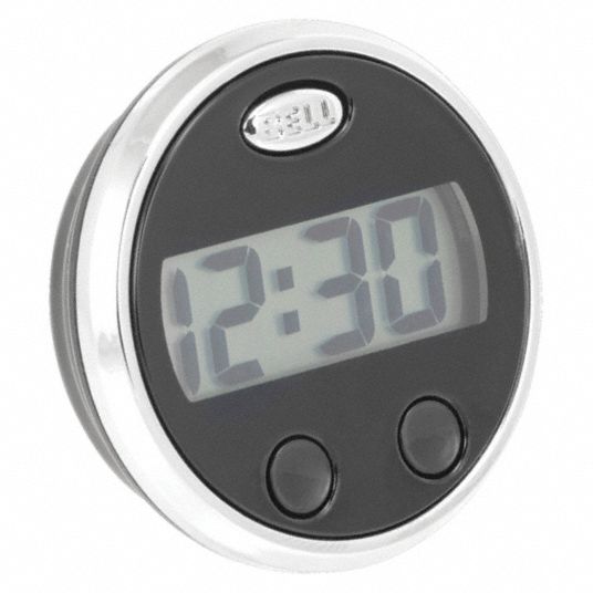 BELL, Vehicle Clock, Black/Silver, Digital Clock - 6TUJ2|22-1-37015-8 ...