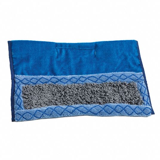 RUBBERMAID COMMERCIAL PRODUCTS, Microfiber, Blue, Mop Pad - 6TUN2 ...