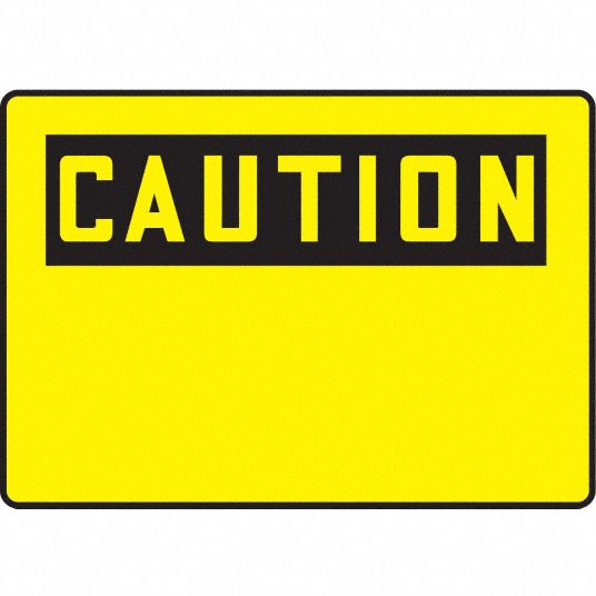 Vinyl, Adhesive Sign Mounting, Safety Sign - 6TVE5|MRBH606VS - Grainger