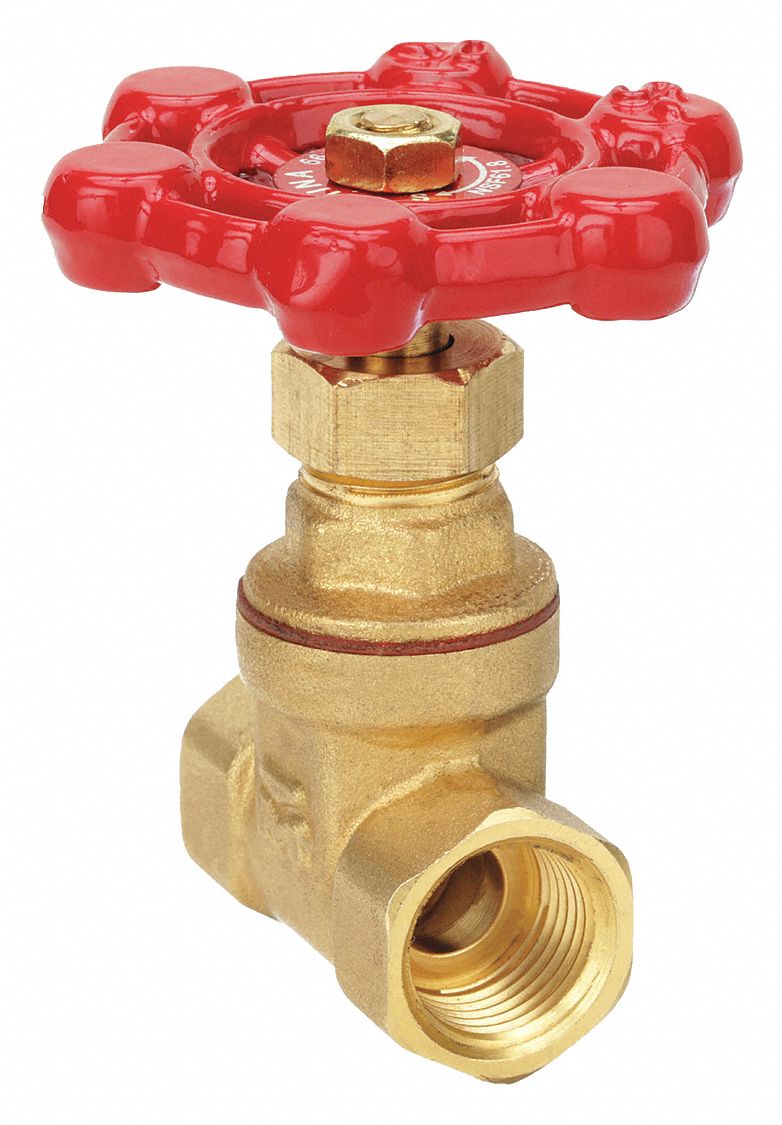 1/2 in, Brass, Gate Valve - 6TWJ8|6TWJ8 - Grainger