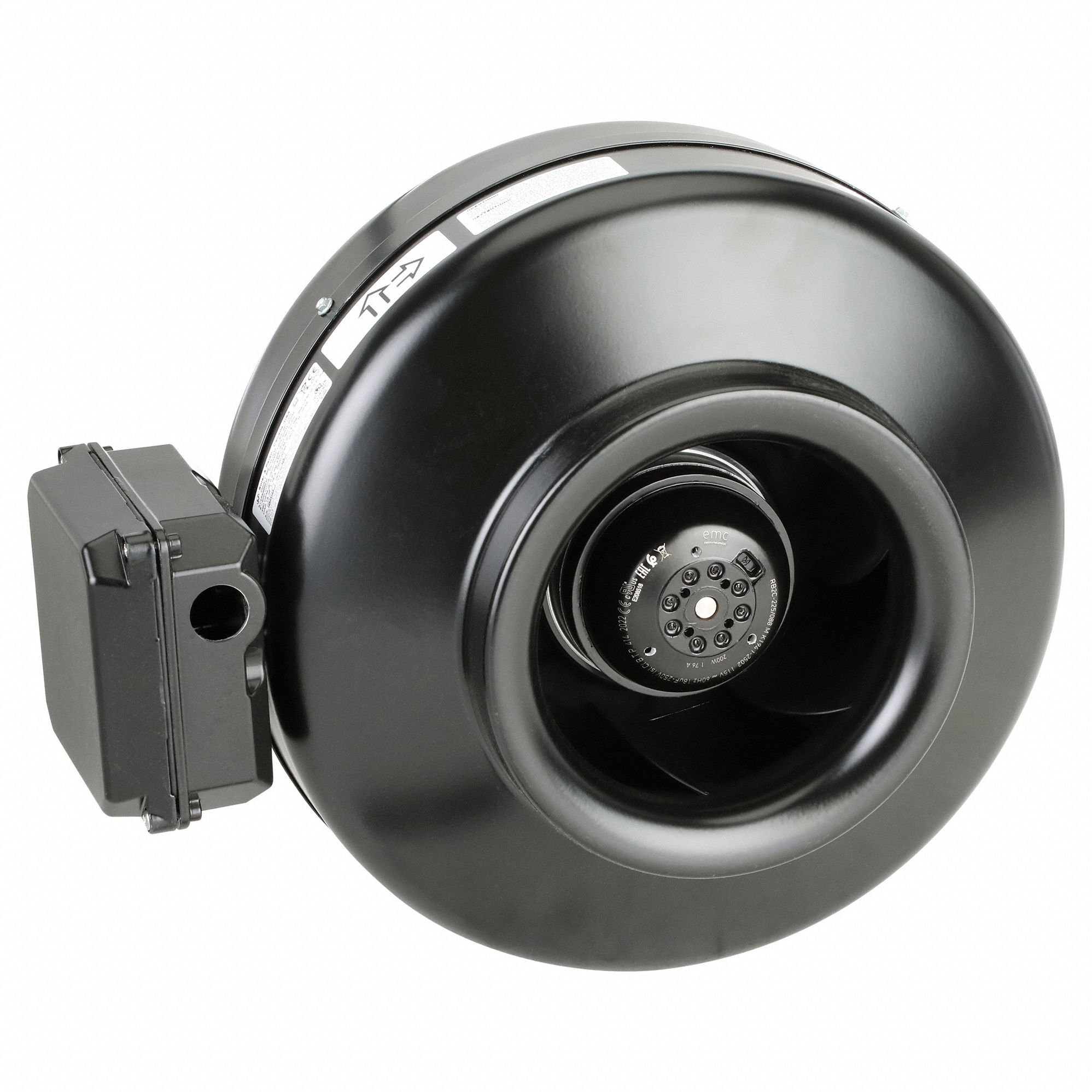 544 cfm Max., 8 in Duct, In-Line Duct Fan - 6TWX2|PV-200X - Grainger