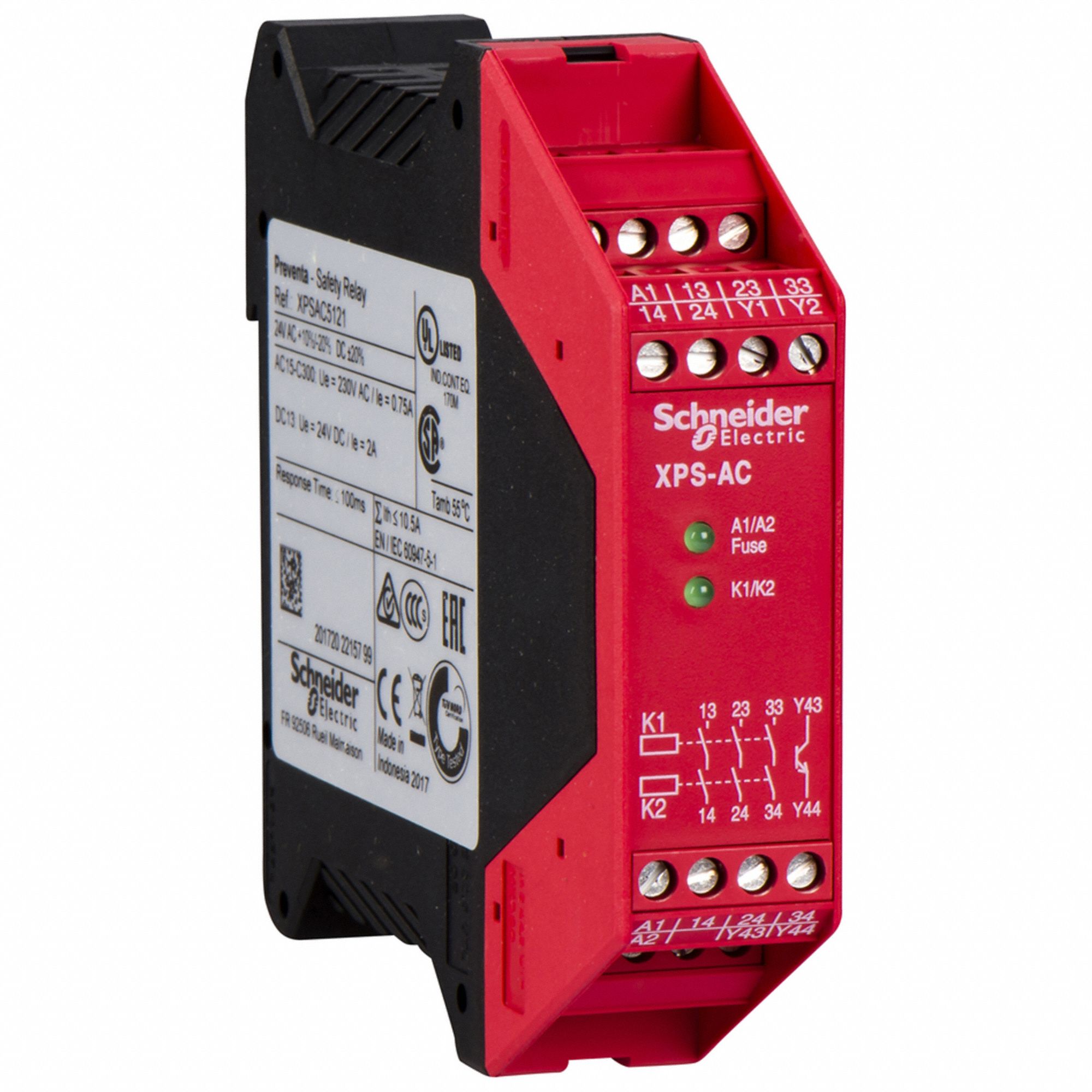 SCHNEIDER ELECTRIC, DIN-Rail Relay Mounting, 16 Pins/Terminals, Safety ...