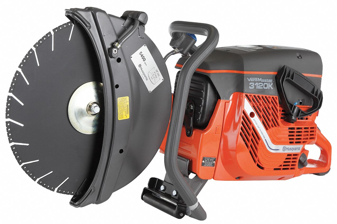 VENTMASTER, 14 in Blade Dia., Wet/Dry, Concrete Saw - 6UET9|TV406-608 ...
