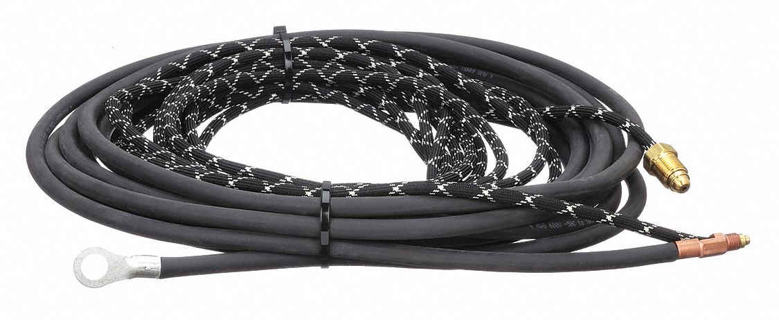 WELDCRAFT POWER CABLE, 25 FT, 2-PIECE, BRAIDED RUBBER, 57Y03-2 ...