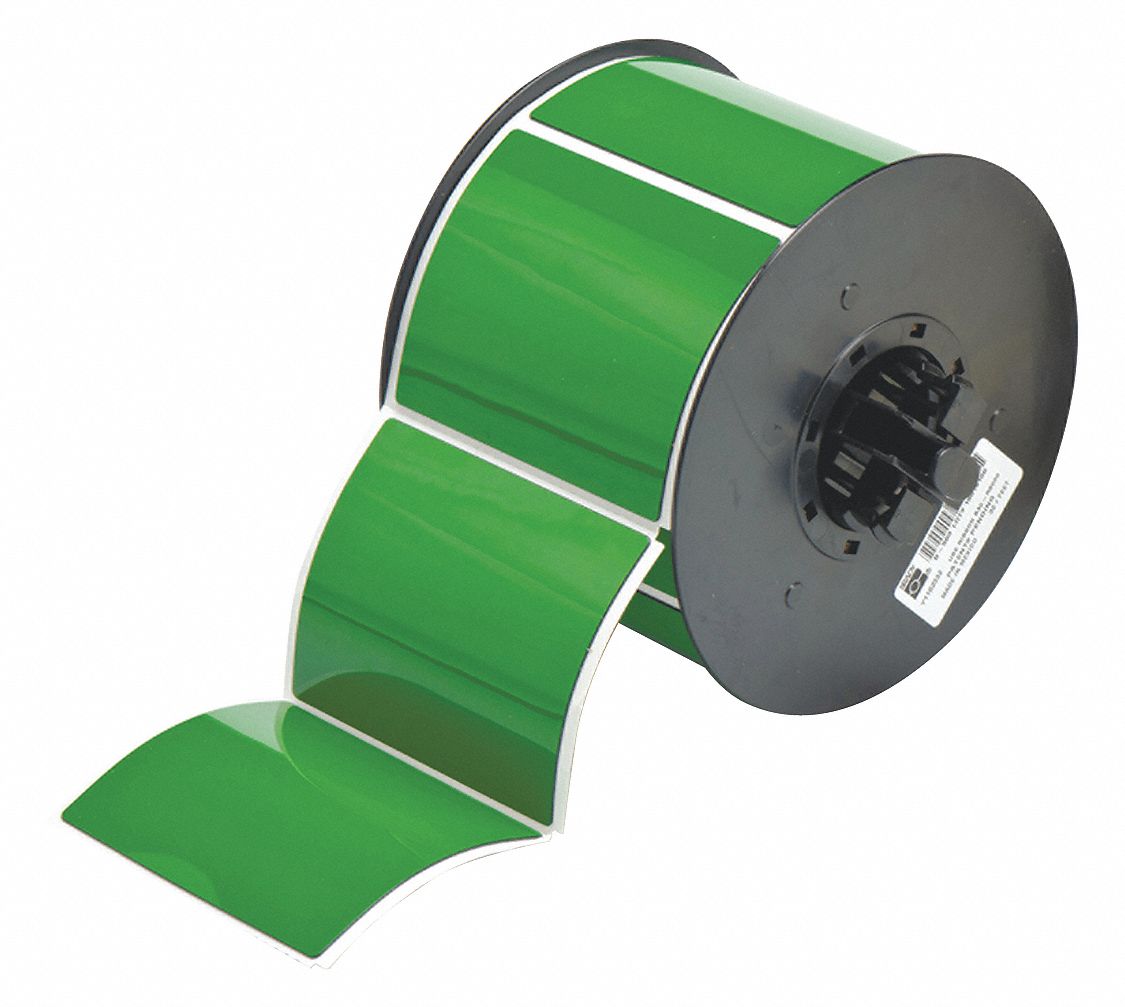 2 1/2 in x 3 in, Polyester, Pre-Cut Label Stock Roll - 6UMU0|B30EP-177 ...