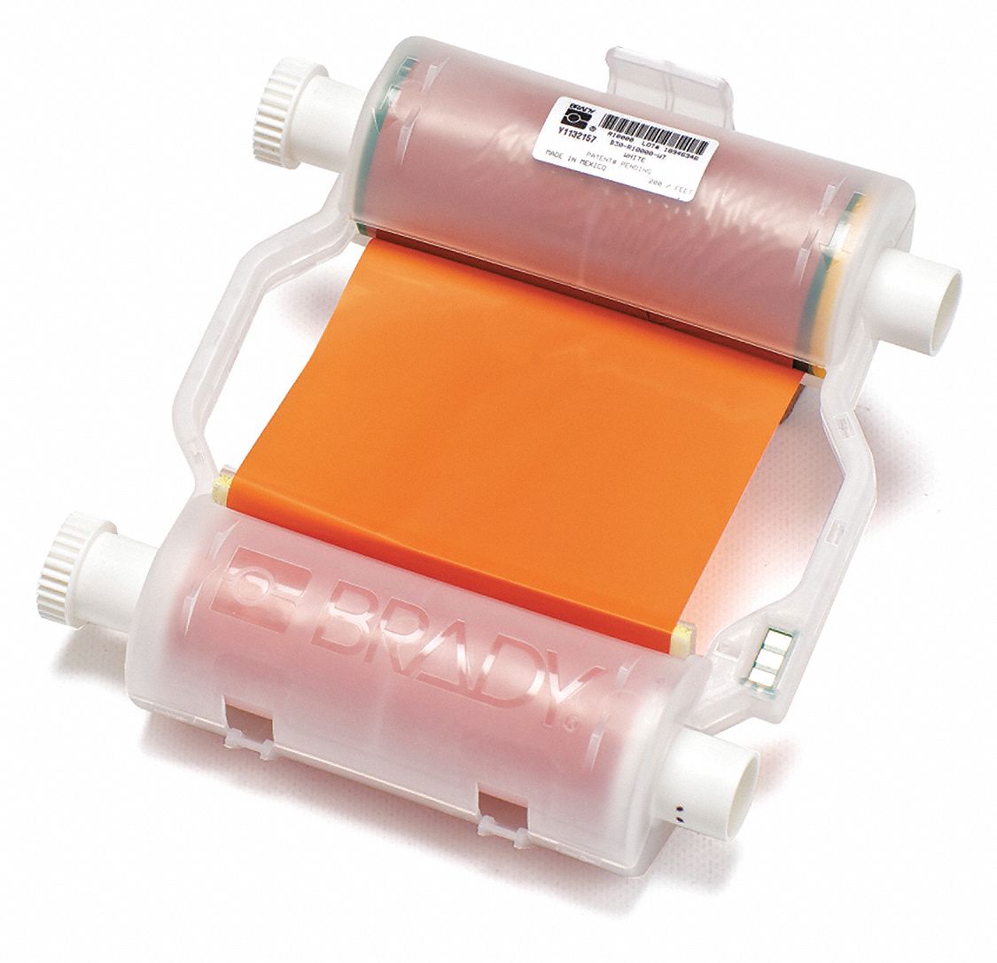 4 5/16 in x 200 ft, Orange, Single-Color Printer Ribbon - 6UMW8|B30 ...