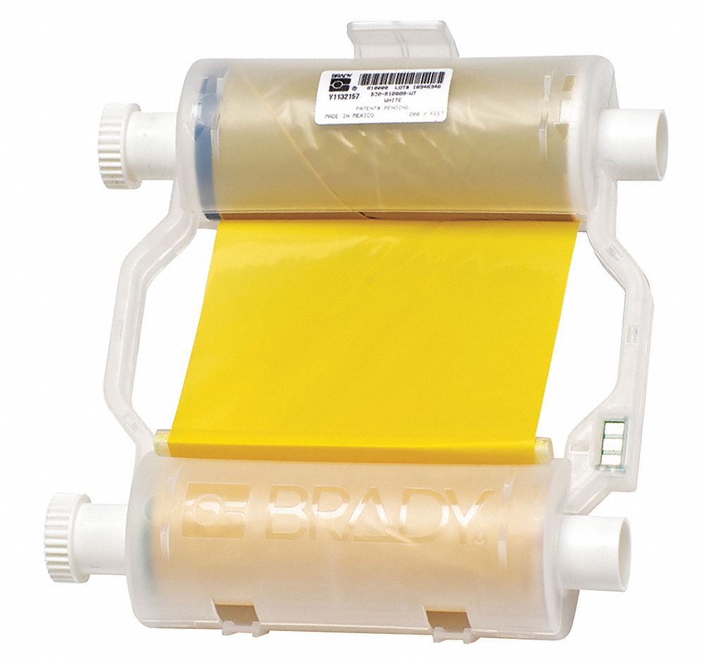 4 5/16 in x 200 ft, Yellow, Single-Color Printer Ribbon - 6UMX1|B30 ...