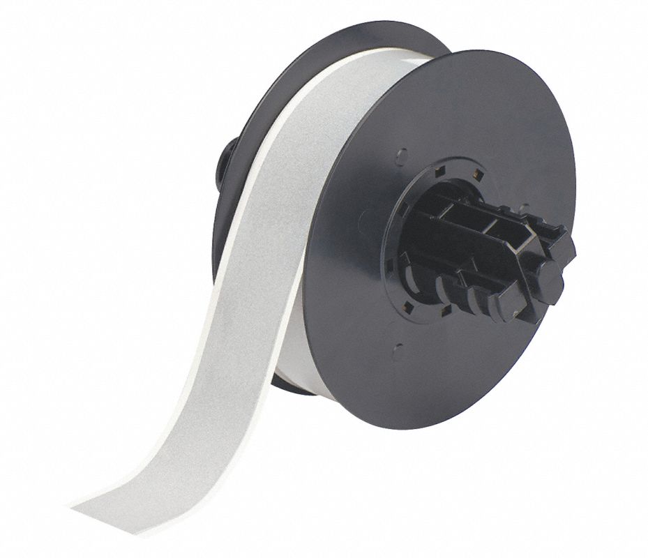 BRADY Cinta,Plateada,50 pies L,1-1/8" An - Surtido de Etiquetas ...