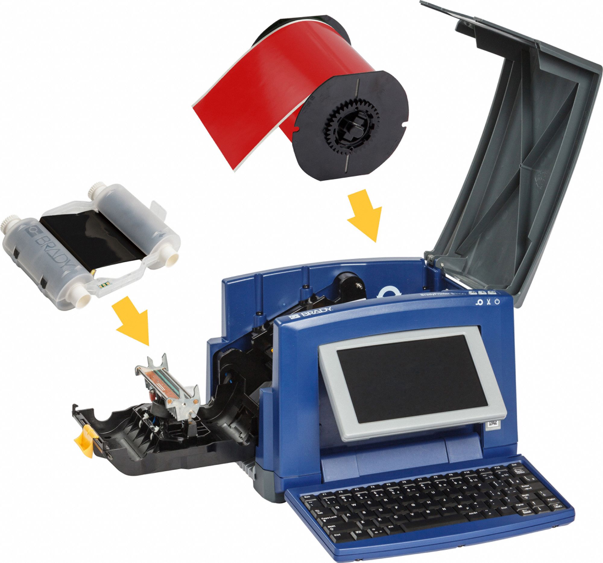 Brady Desktop Label Printer: Pc Connected Standalone, Single Color 