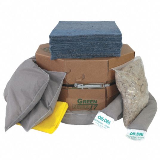 Fluids Absorbed Universal, Container Type Drum, 17 gal Container ...