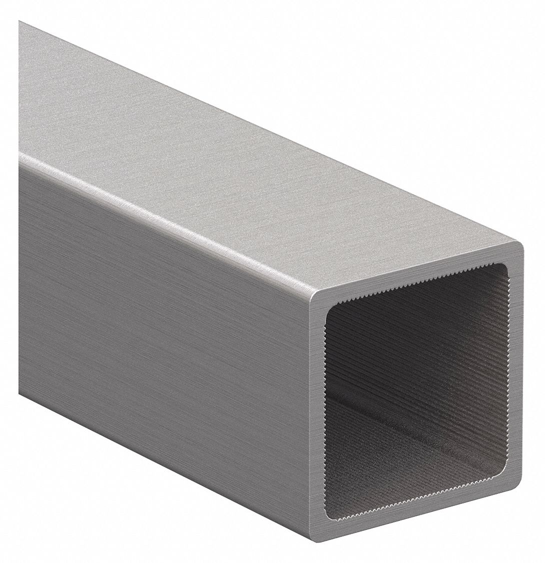 1 in x 1 in, 4 ft Nominal Lg, Square Tube Profile - 6UNT5|13FT9000-48 ...