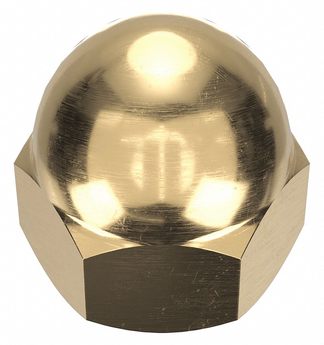 Low Crown, 1/4"-20 Thread, Cap Nut - 6UUV5|CPB209 - Grainger