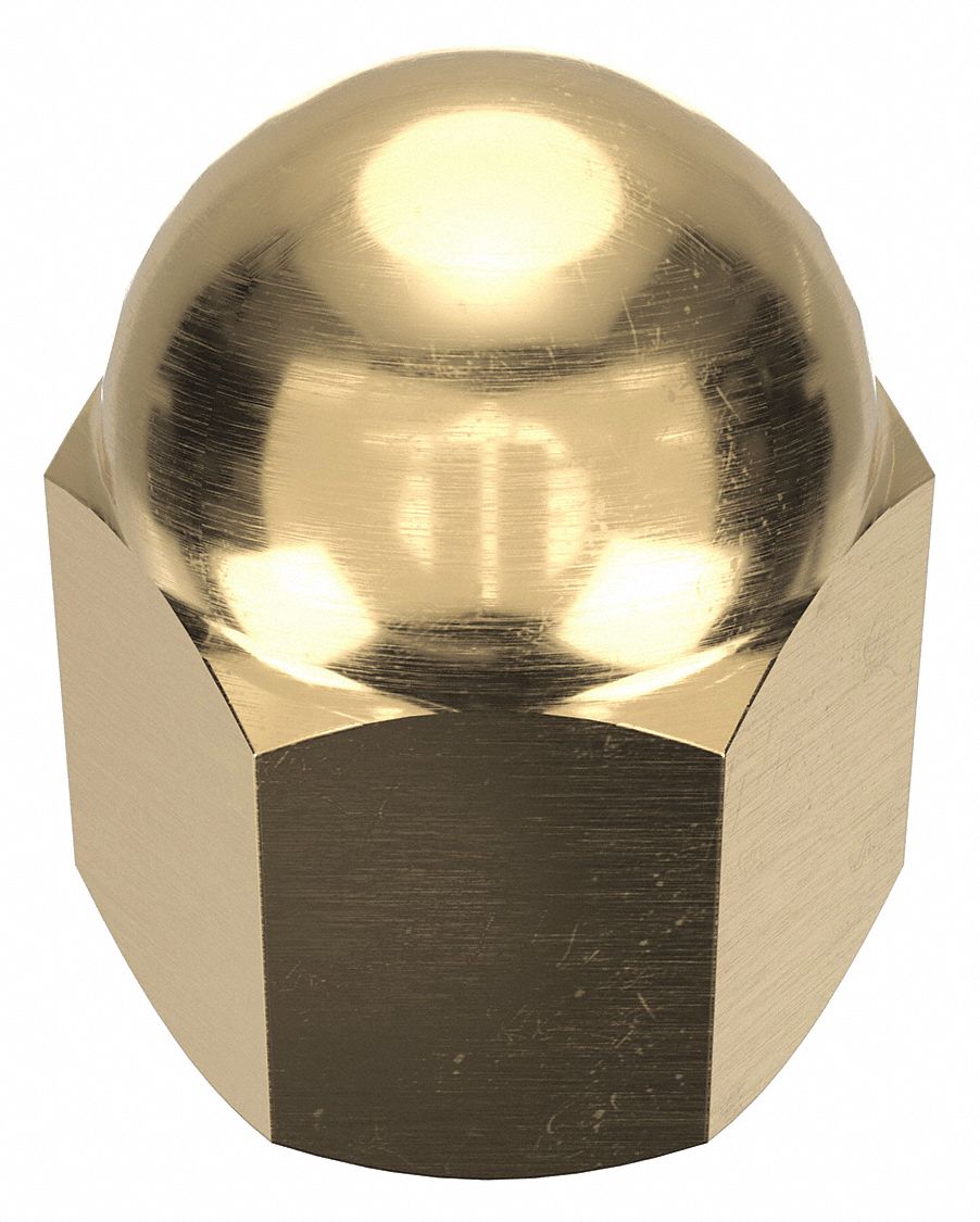 Low Crown, 3/8"-16 Thread, Cap Nut - 6UUV9|CPB213 - Grainger