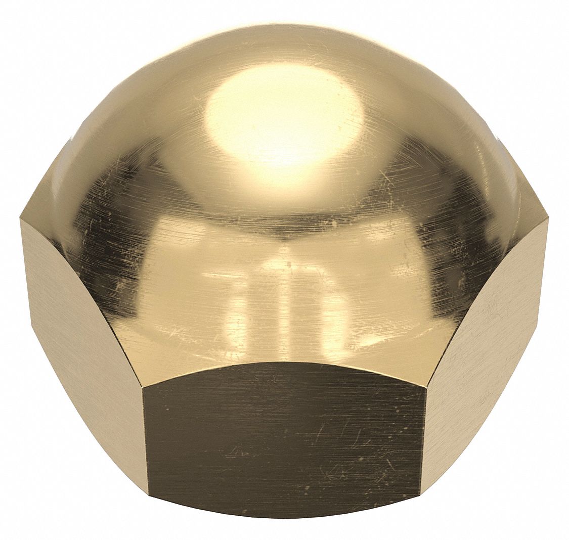 Extra Low Crown, 3/8"-24 Thread, Cap Nut - 6UUX4|CPB228 - Grainger