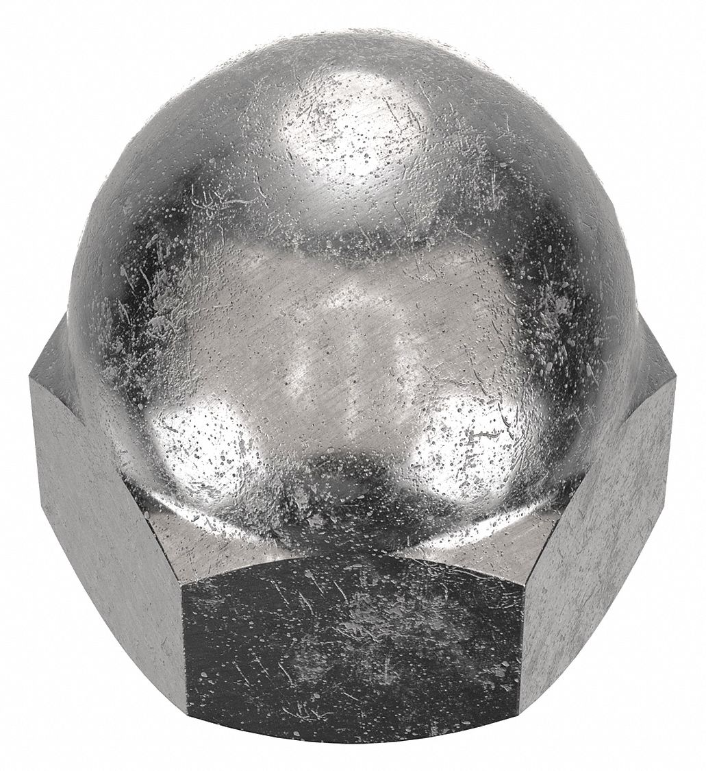 Low Crown, 7/16"-14 Thread, Cap Nut - 6UUZ5|CPB246 - Grainger