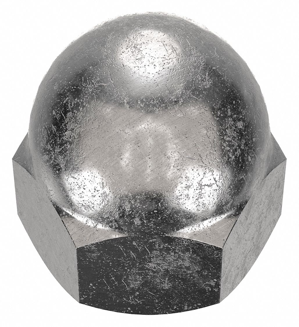 Low Crown, 7/16"-20 Thread, Cap Nut - 6UVD3|CPB274 - Grainger