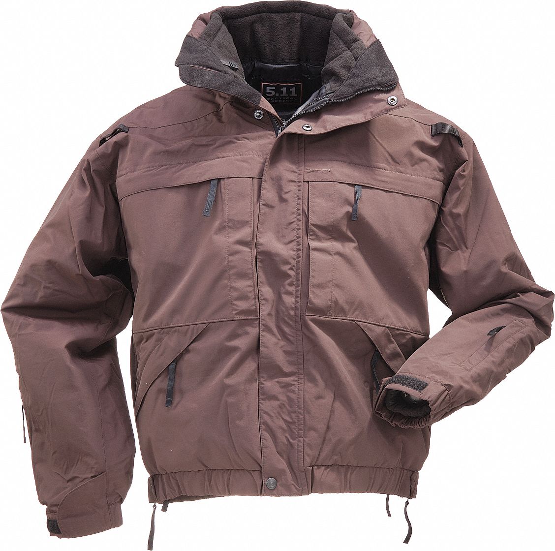 5 in 1 Jacket, M Fits Chest Size 38 in to 40 in, Dark Brown Color ...