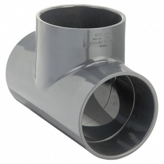 PVC, For 6 in Duct Dia, Duct Tee - 6UXU4|PVCT06 - Grainger