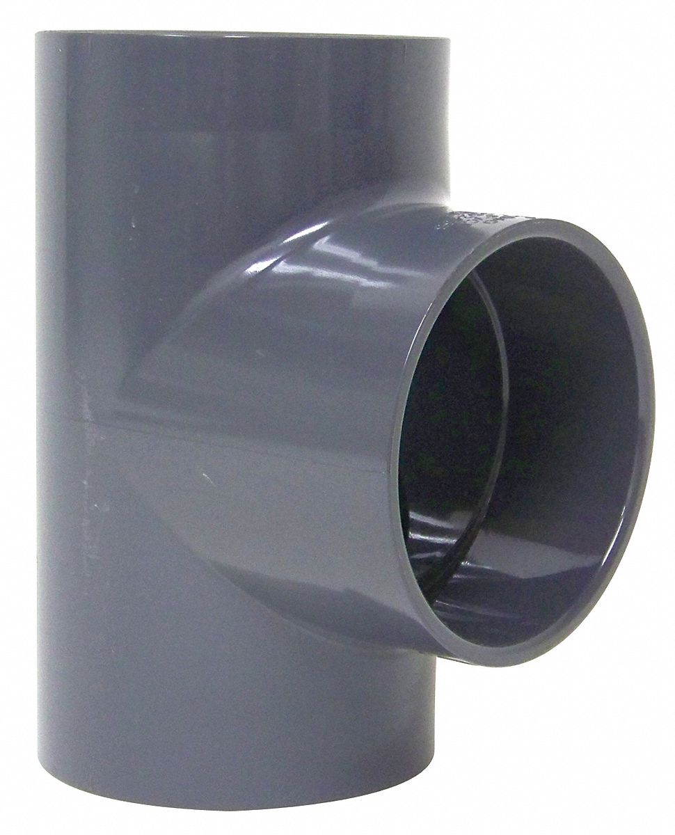 PVC, For 4 in Duct Dia, Duct Tee - 6UXU3|PVCT04 - Grainger