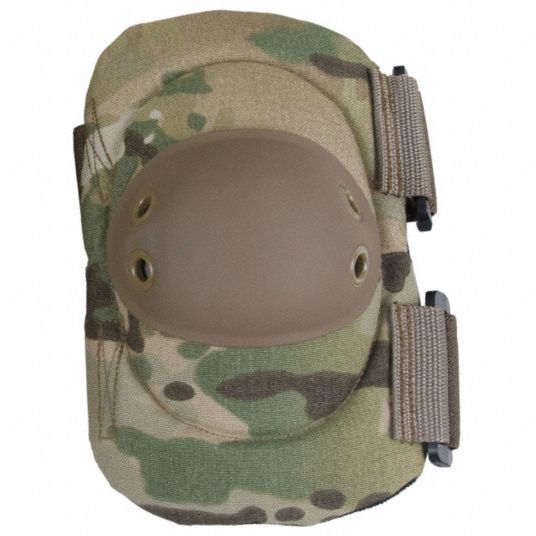 Hard Shell 2-Strap Elbow Pads, Multicam Camo, Universal - Grainger