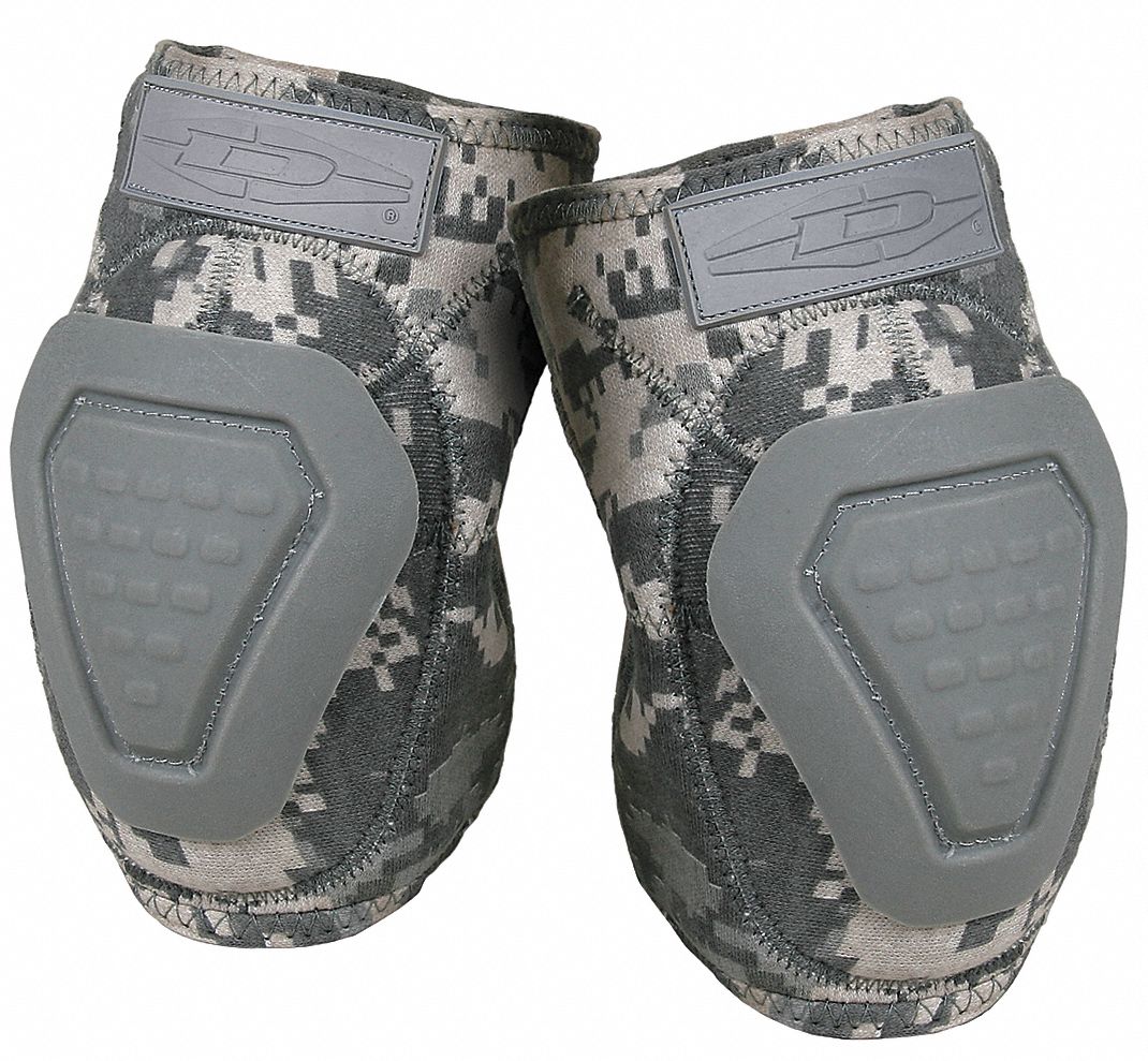 Non-Skid 2-Strap Elbow Pads, ACU Camo, Universal - Grainger