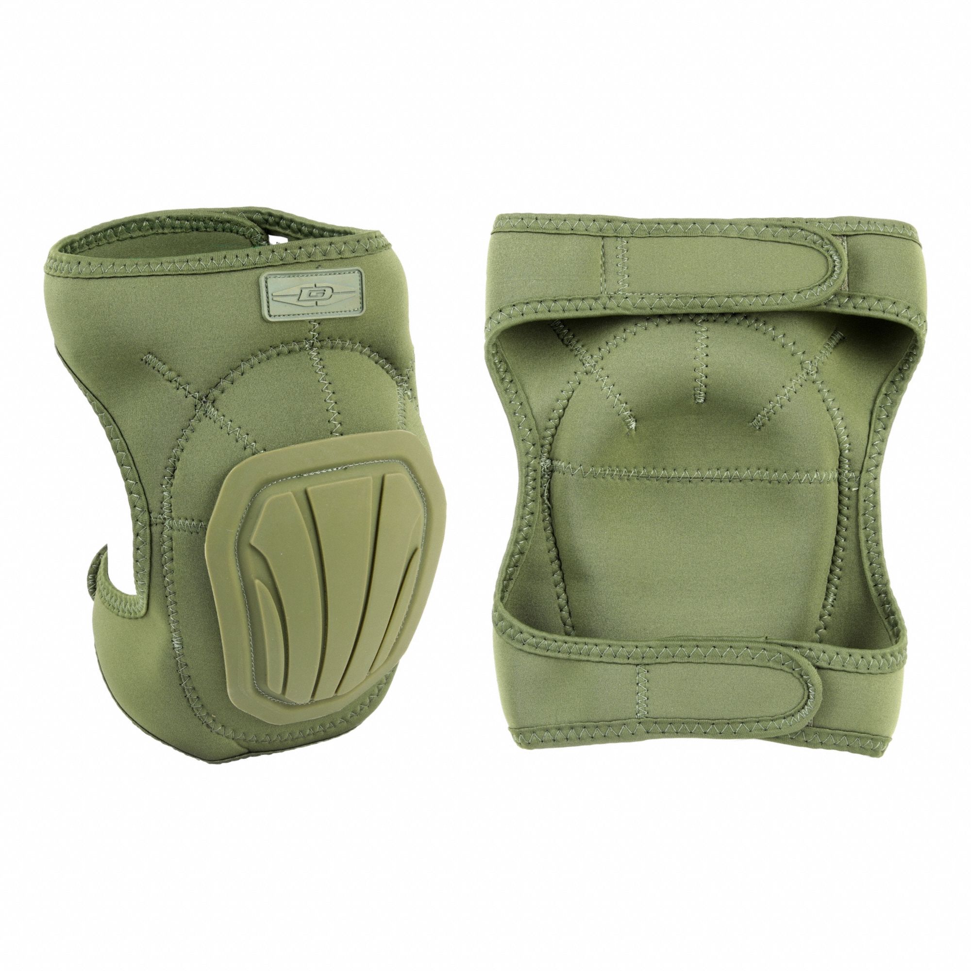 DAMASCUS, Green, Hook-and-Loop, Knee Pad - 6UZD9|DNKP-OD - Grainger