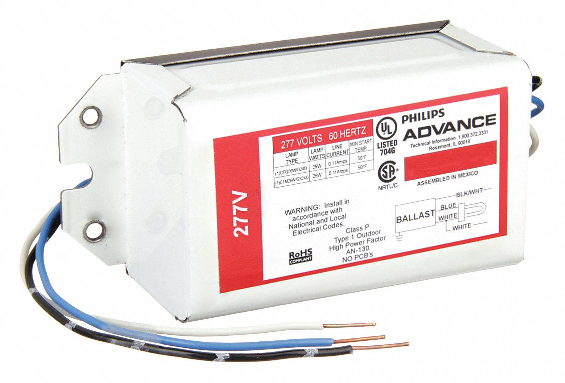 ADVANCE Balastro CFL, 277V, 24W - Balastros Electrónicos Fluorescentes ...