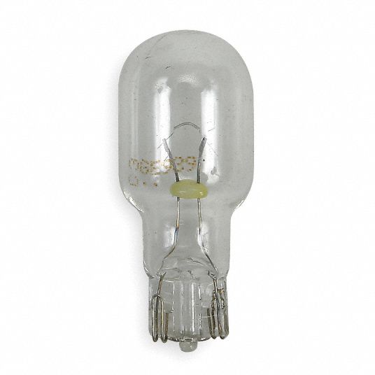 Miniature Incandescent Bulb, T5, Glass Wedge (W2.1x9.5d), Lumens 36 ...