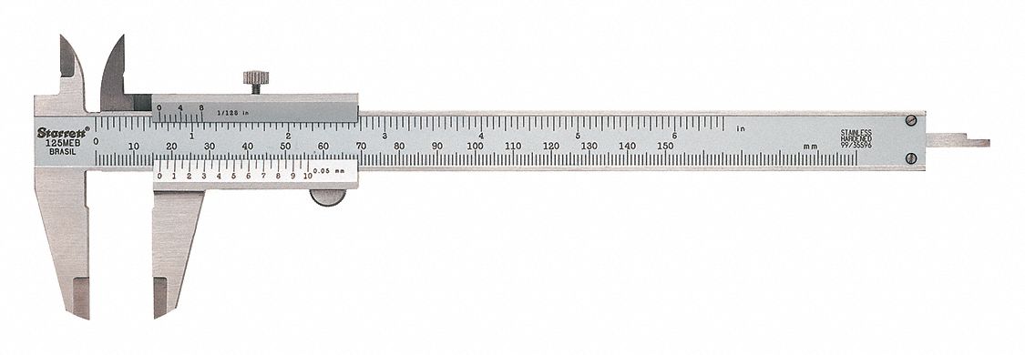 STARRETT Calibrador Vernier , Rango 0 a 12 pulg. , Rango de Precisión 0 ...