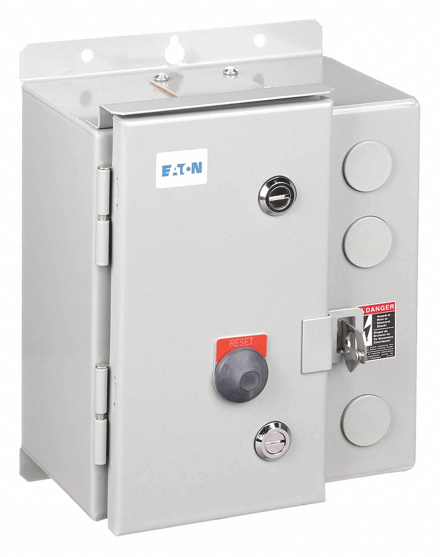 EATON, Non-Reversing, 3 Poles, NEMA Magnetic Motor Starter - 6VLL6 ...