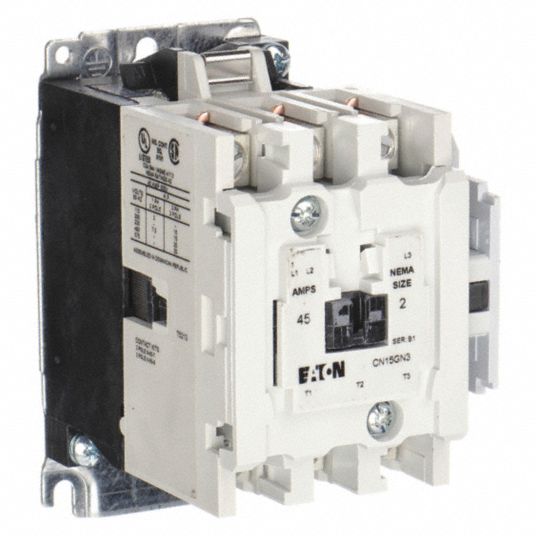 EATON, Non-Reversing, 3 Poles, NEMA Magnetic Contactor - 6VMK5 ...