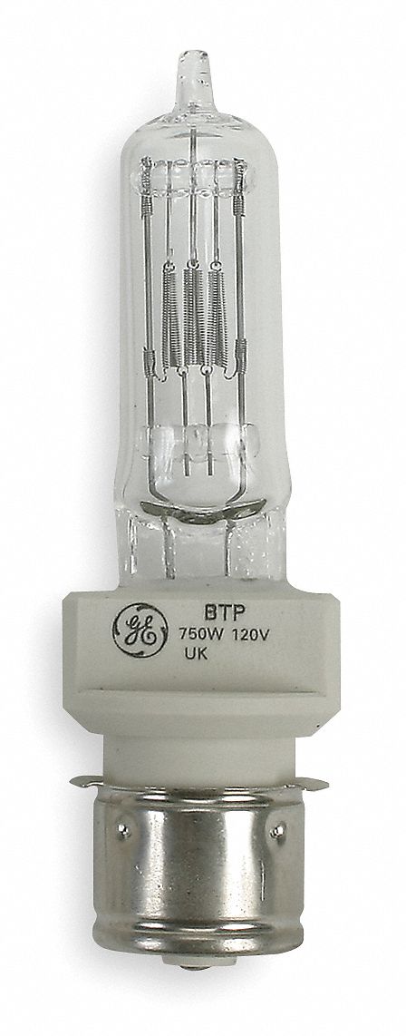 GE LIGHTING Halogen Reflector Lamp, T7, Medium Prefocus (P28s), Lumens ...