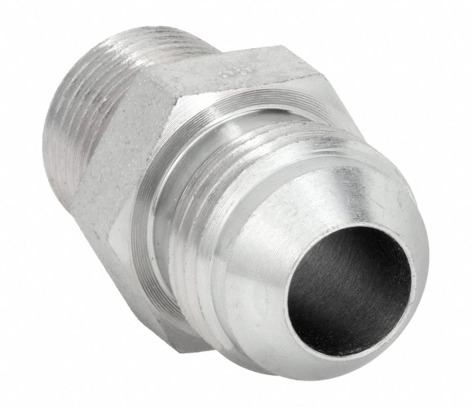 AEROQUIP Adaptador de Manguera Hidráulica , Recto , Macho NPT a Macho JIC , Recto - Adaptadores ...