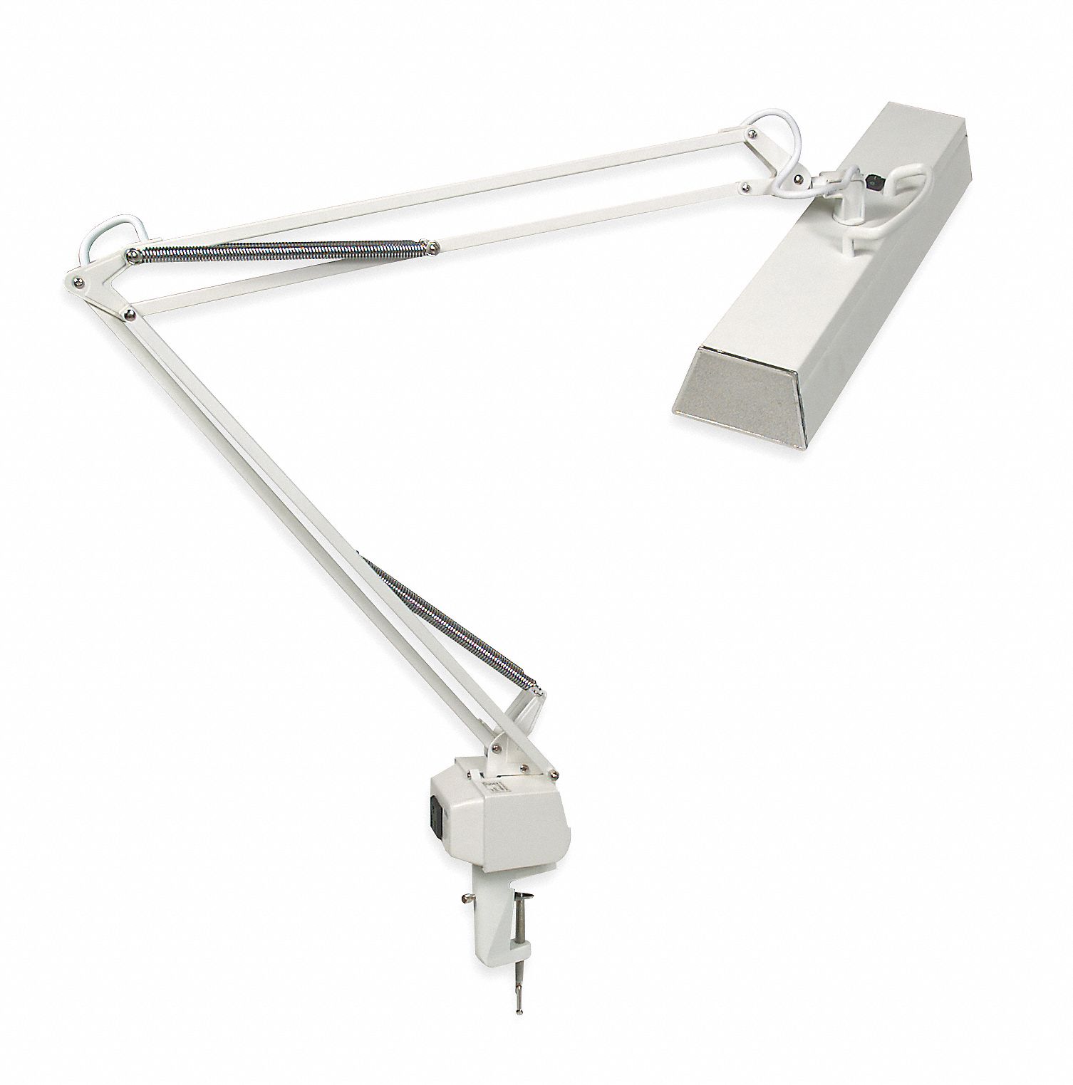 LUMAPRO, Fluorescent, 45 in Arm Reach, Articulating Arm Task Light ...