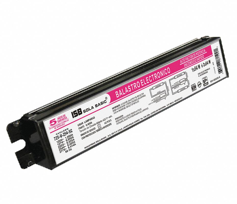 ISB SOLA BASIC Balastro Electrónico T5, Voltaje del Balastro de 127/220 ...