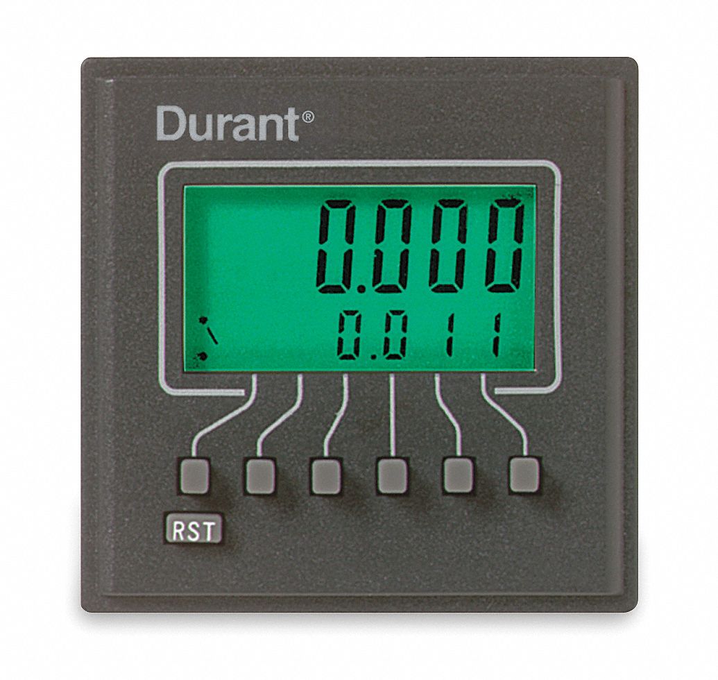Electronic Counter, Number of Digits: 6, Backlit LCD Display - Grainger