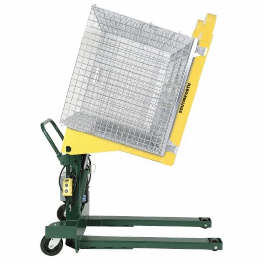SOUTHWORTH Powered-Lift/Manual-Push Container Tilters: 4,000 lb Load ...