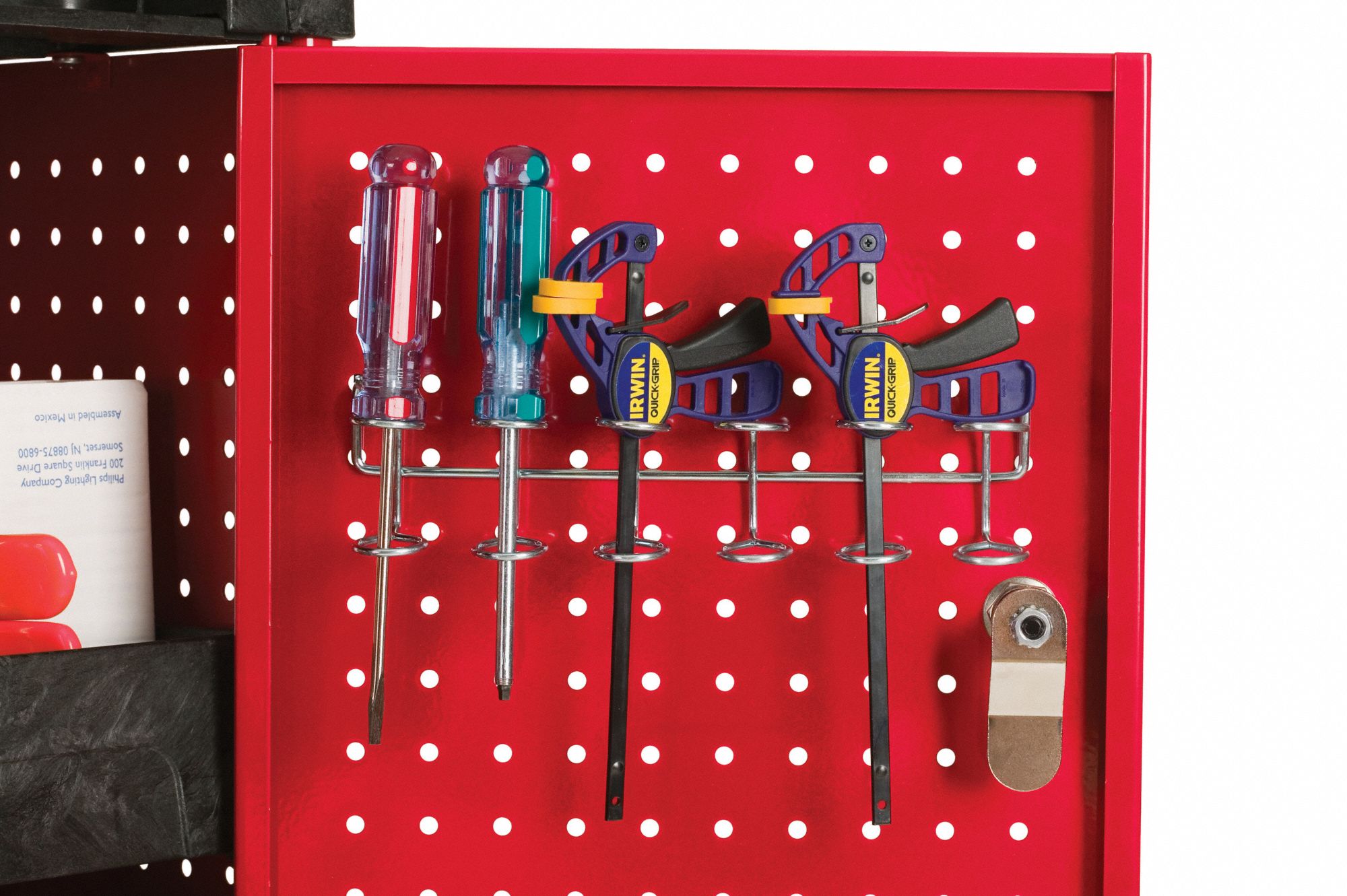 RUBBERMAID COMMERCIAL PRODUCTS Ladder Cart with Cabinet, (2) Swivel, (2 ...