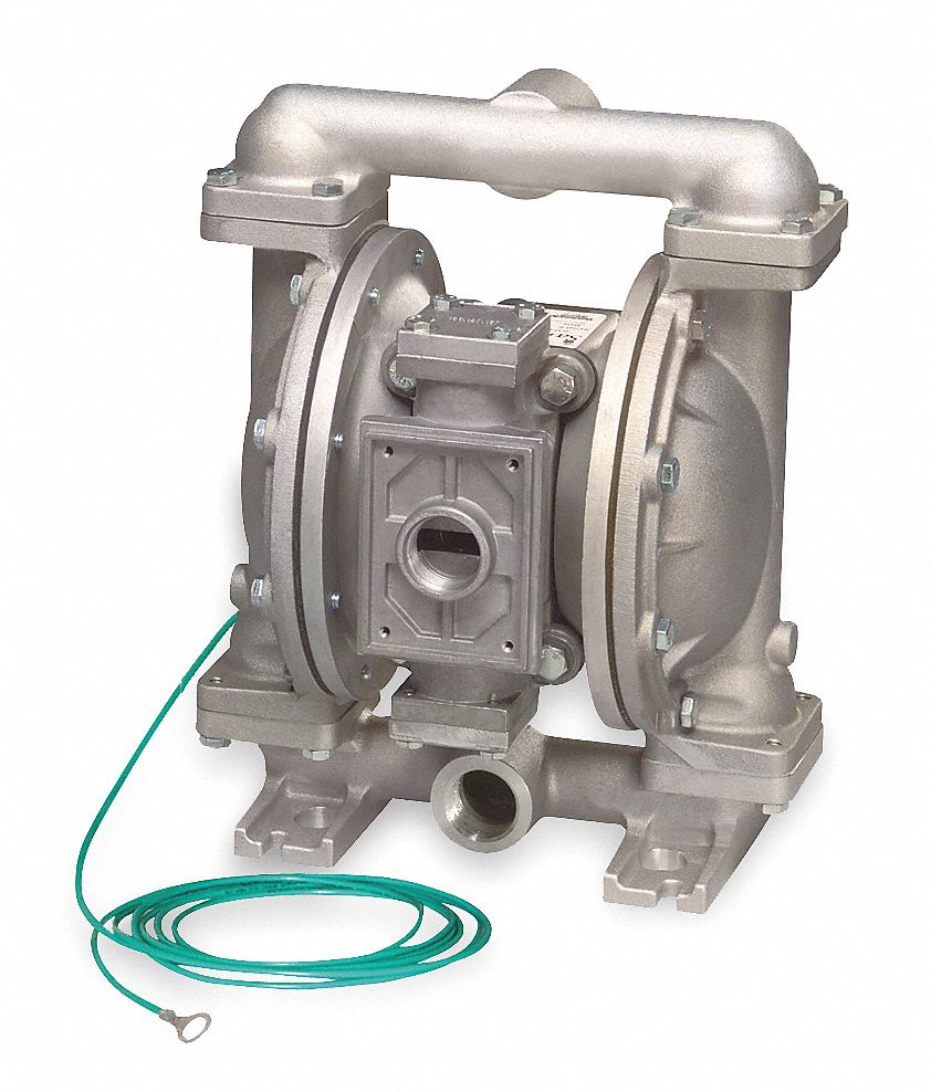 SANDPIPER, 316 Stainless Steel, PTFE, Double Diaphragm Pump - 6WY68 ...