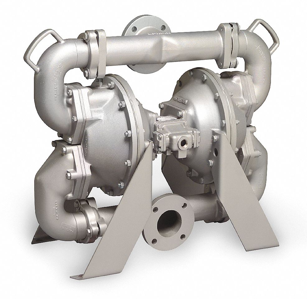 SANDPIPER Double Diaphragm Pump: 3 in Inlet/Outlet Size, Flange ...
