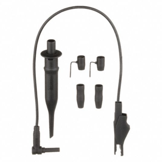 FLUKE, 3.9 ft Cable Lg, CAT III 1000V/CAT IV 600V, Oscilloscope Voltage ...