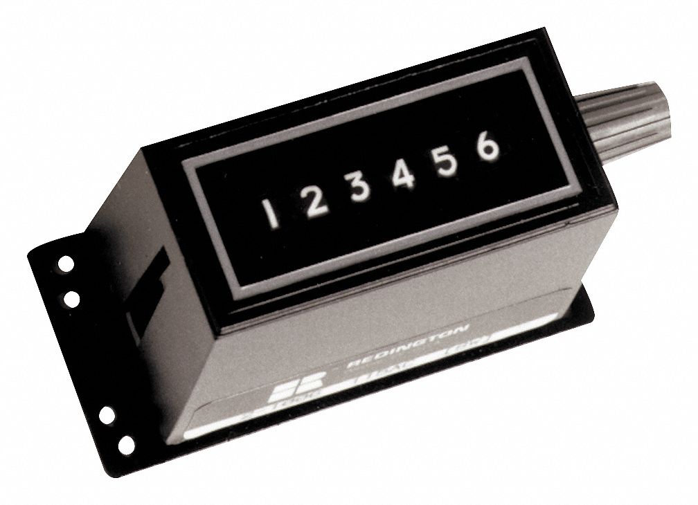 TRUMETER, 6 Digits, Base, Electromechanical Counter - 6X159|2-1006 ...