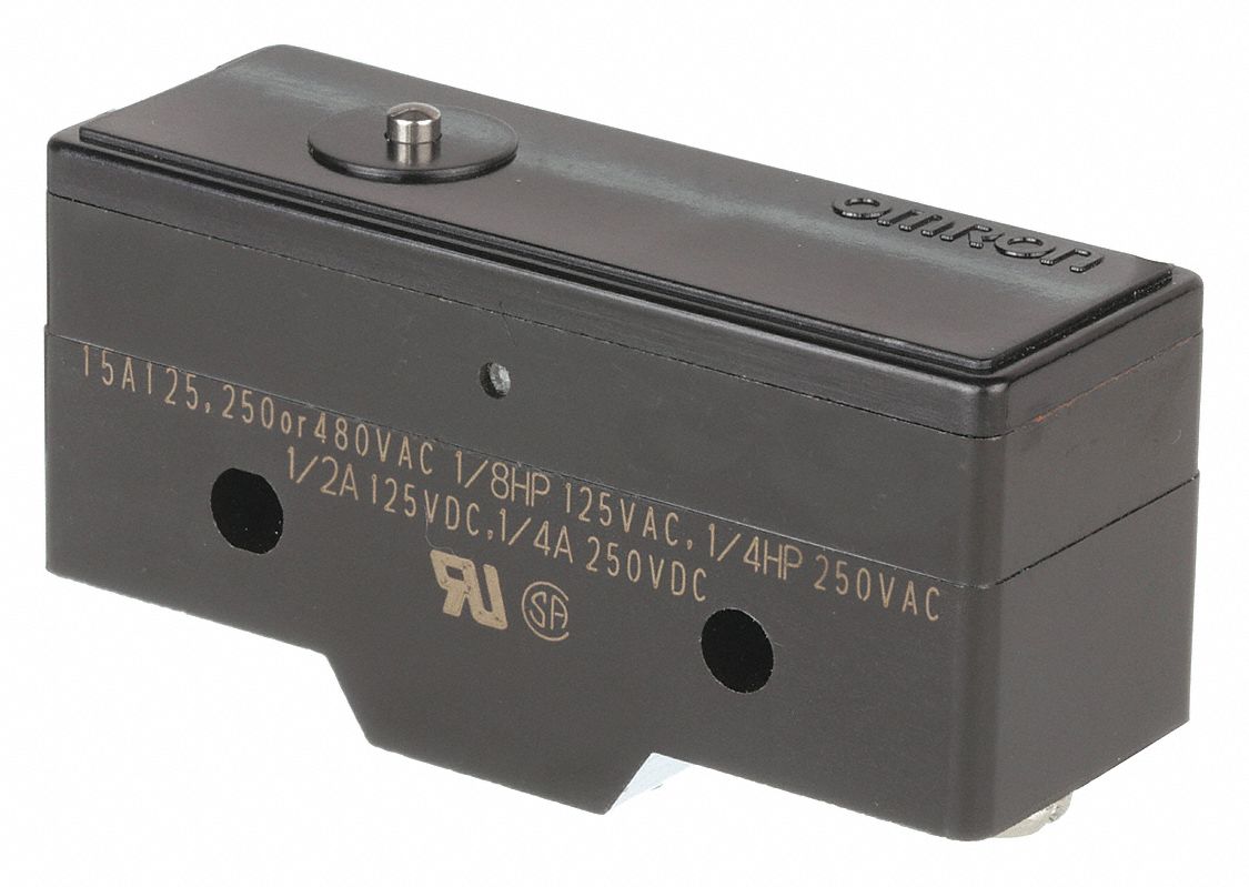 OMRON, Pin Plunger Actuator, 1NO/1NC, Snap Action Switch - 6X283|Z-15G-B7-K - Grainger