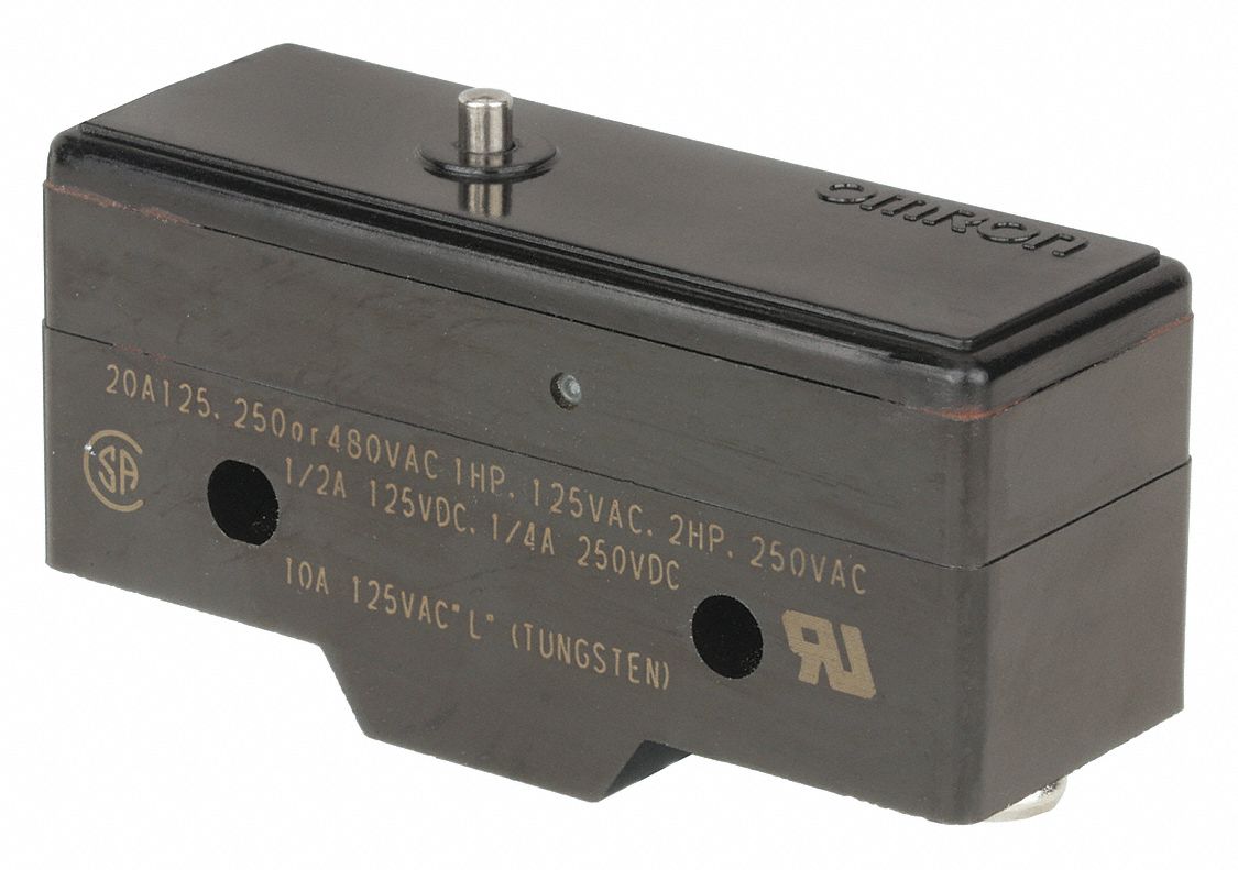 OMRON, Pin Plunger Actuator, 1NO/1NC, Snap Action Switch - 6X287|A-20G-B7-K - Grainger