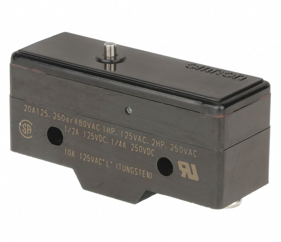 OMRON Interruptor de Resorte: Serie A, 20A @ 480V, Actuador Broche ...