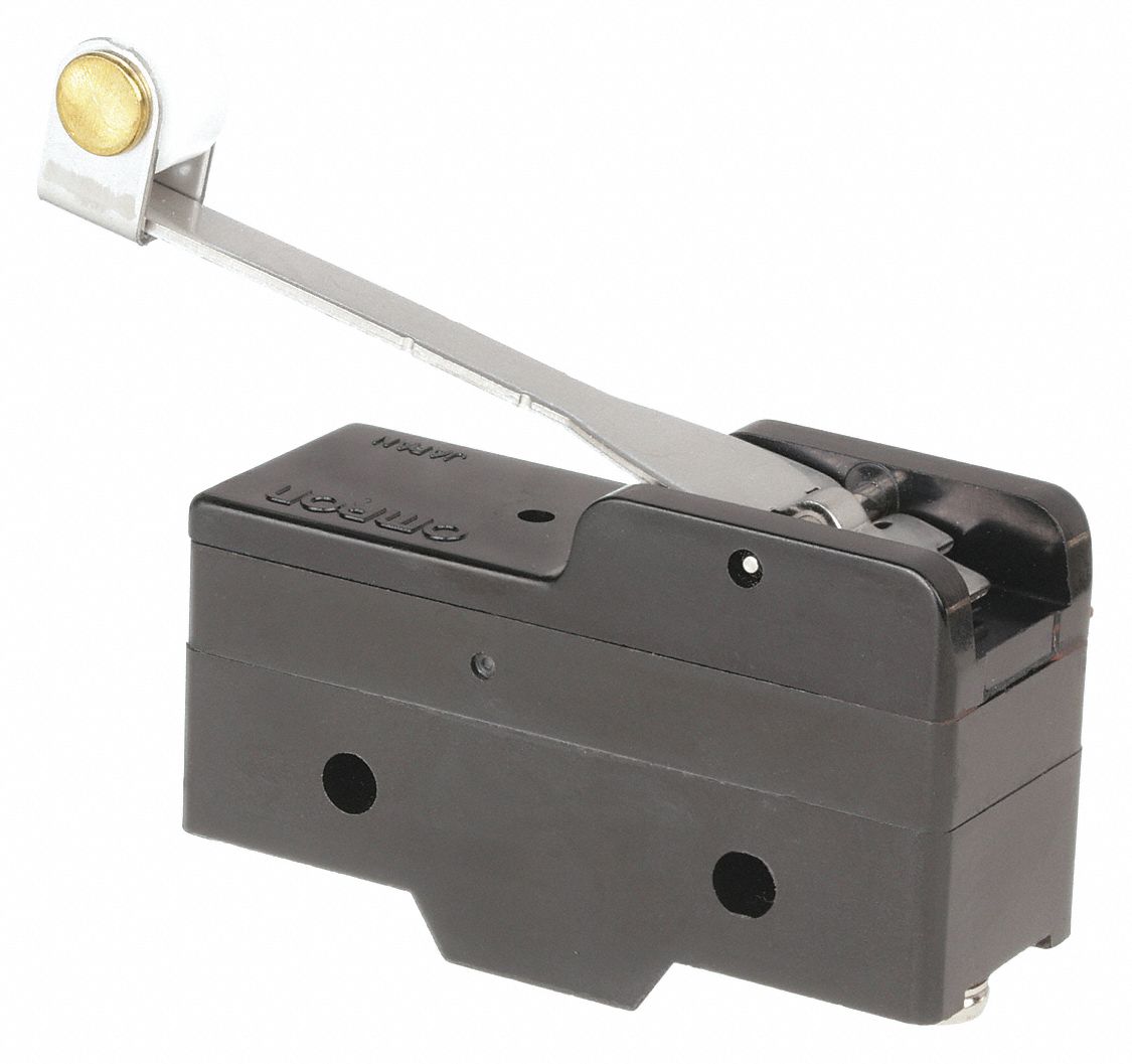 OMRON, Hinge Roller Lever Actuator, 1NO/1NC, Snap Action Switch - 6X290 ...