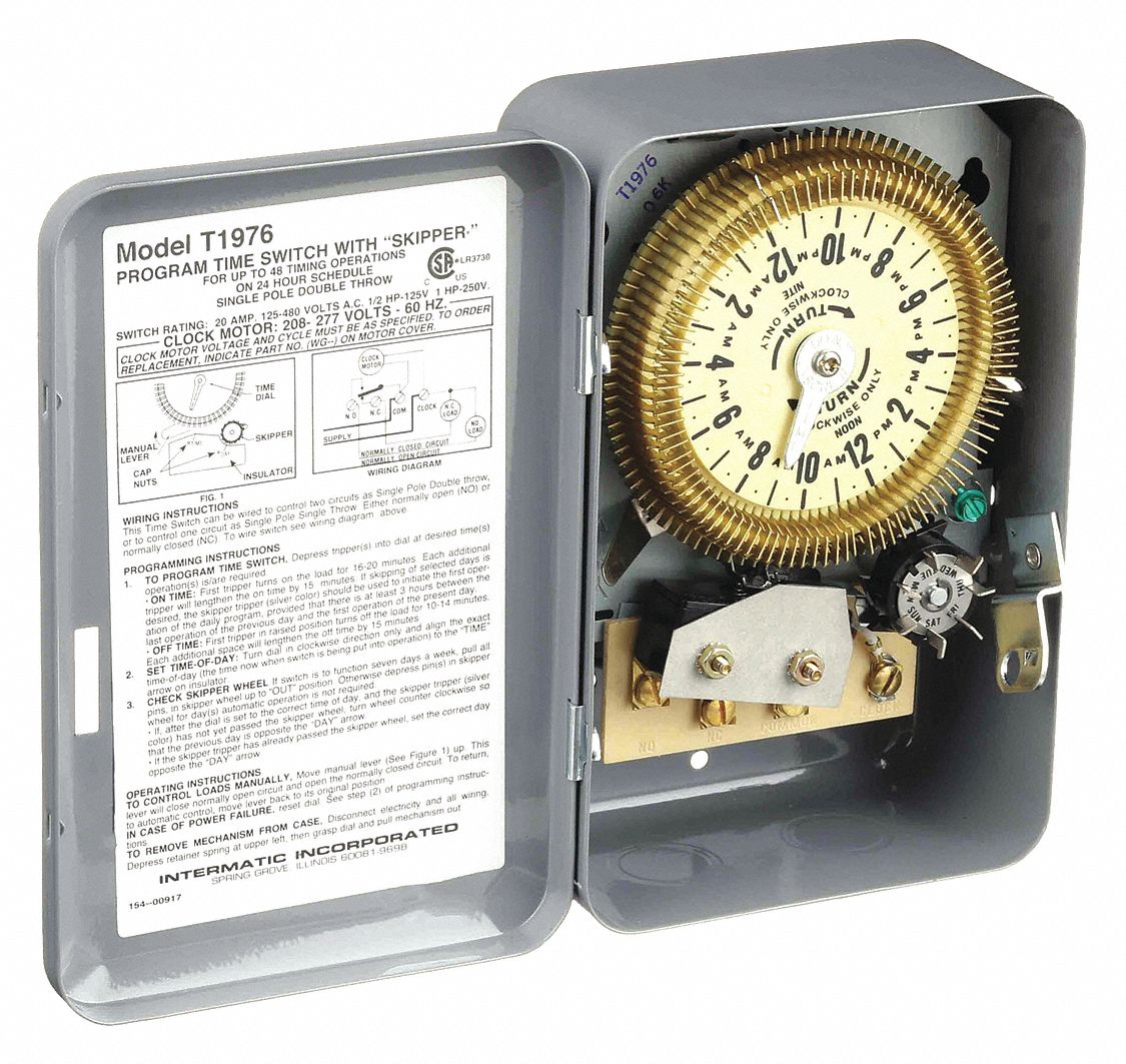 INTERMATIC TIMER,MULTI OPERATION - Electromechanical Timers - WWG6X762 ...