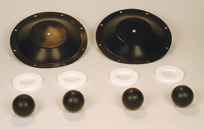 SANDPIPER Diaphragm Pump Repair Kit, Buna, Includes 2 Diaphragms, 4 ...