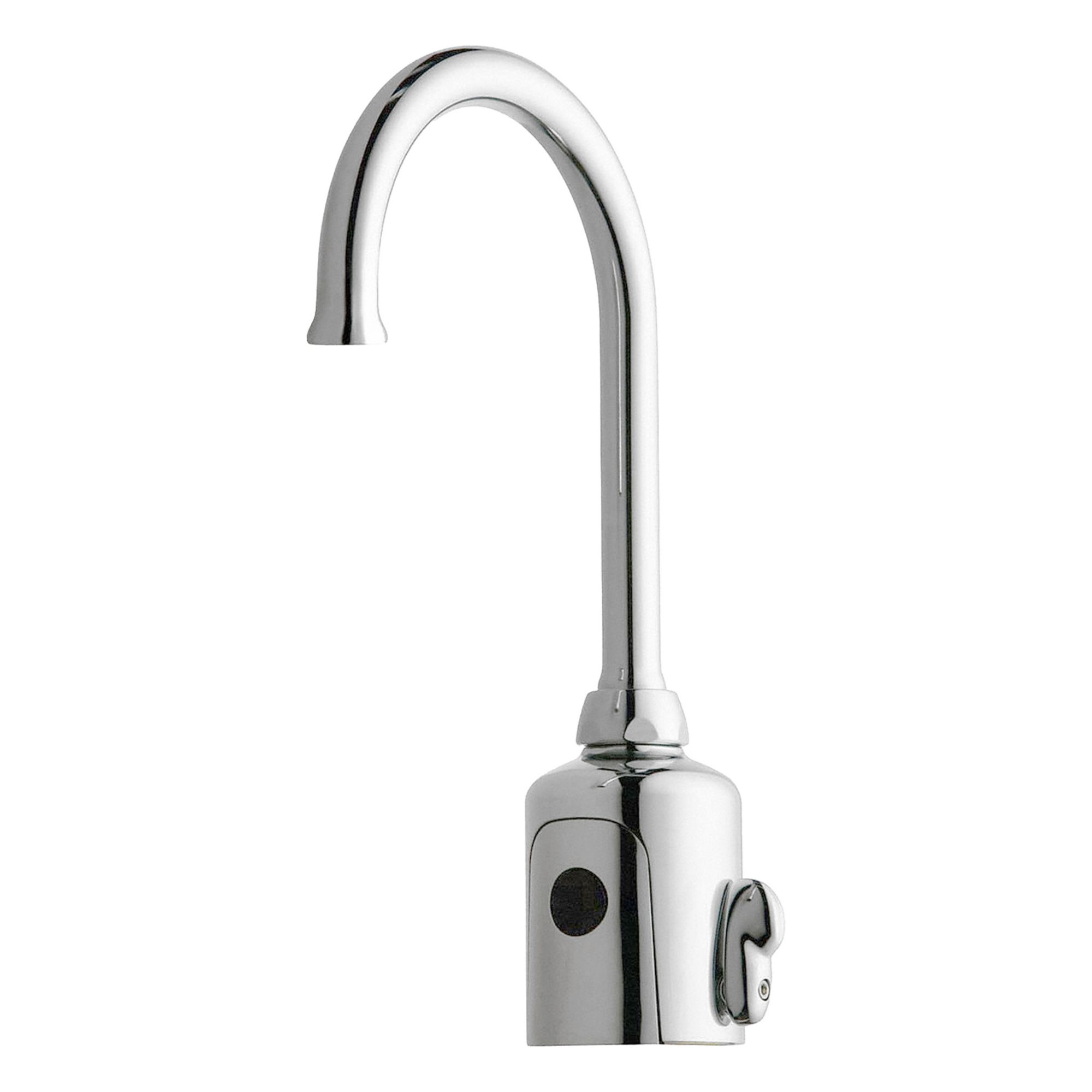 CHICAGO FAUCETS, HyTronic Gooseneck, Cast Brass, Bathroom Sensor Faucet ...